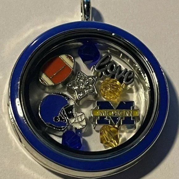 NCAA | Jewelry | Michigan Mwolverines Football Team Memory Locket W 22 ...